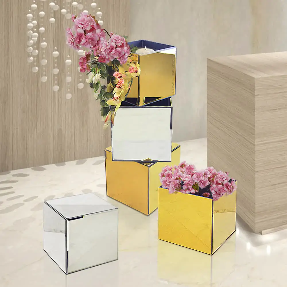 Metal Vases Column Stand Wedding Prop Table Decor Flower Rack Geometric ...