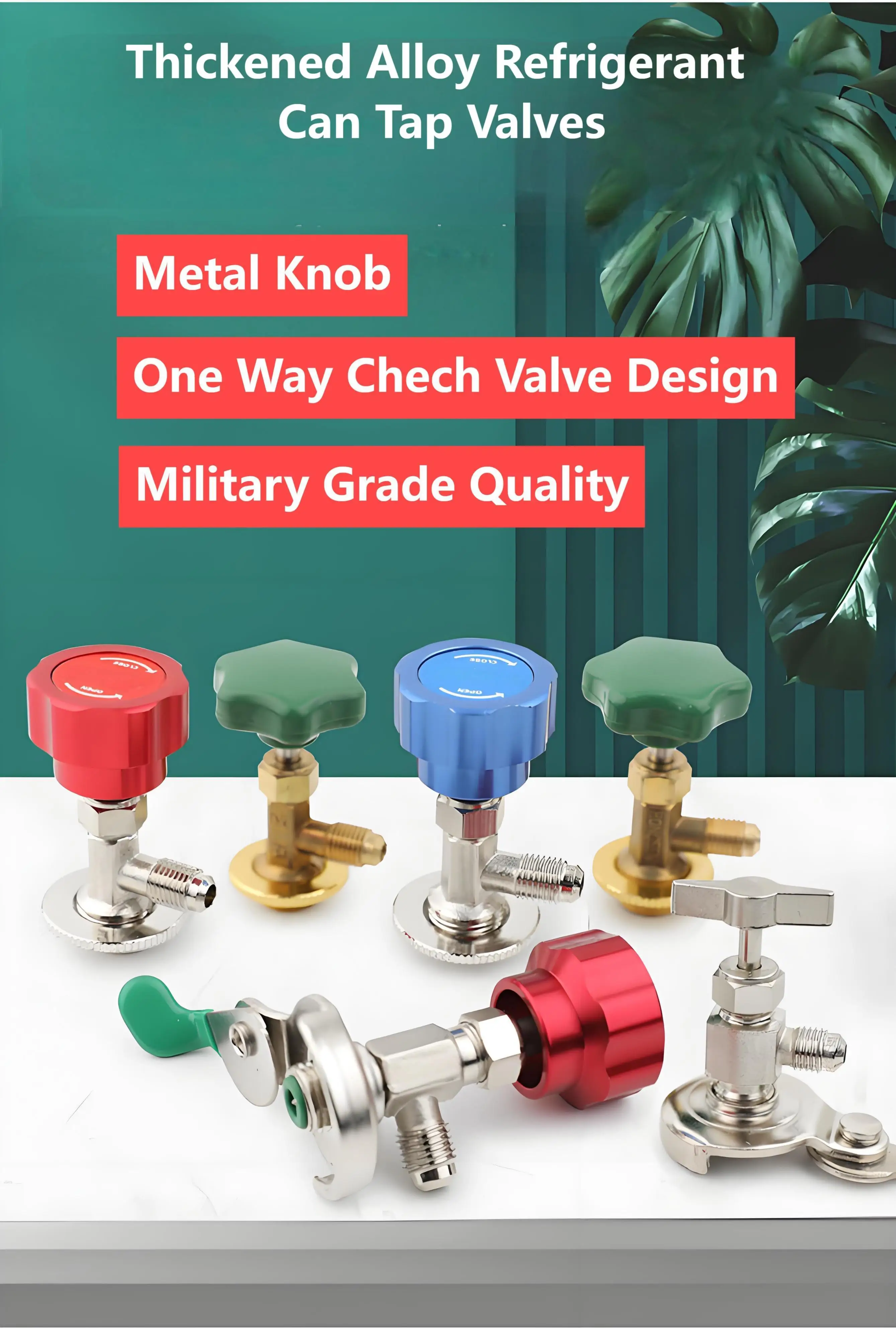 Hvac Refrigerant Can Tap Valve - Aluminum Alloy, High Low Pressure