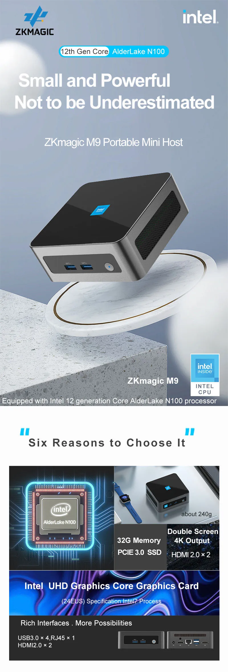 Mini Pc 12th Gen Cpu N100 Desktop Hdmi1.4 Max 32gb Win11 Pro Mini Pc ...