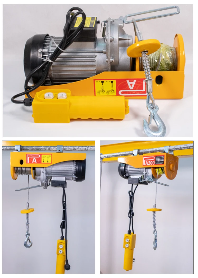 Pa 300kg/500kg/1000kg Electric Hoist Lift 110v 220v 230v Small Micro ...