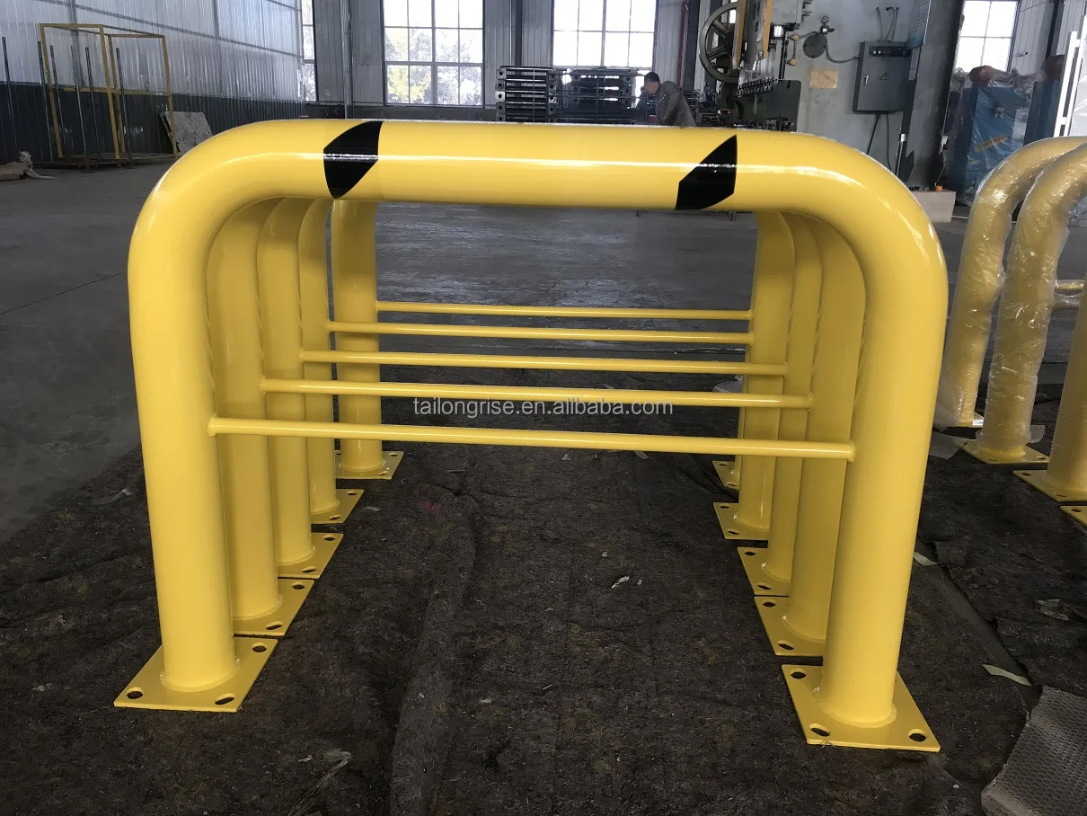 Warehouse U Shape Safety Bollard Machinery Guard Steel Safety Barrier ...