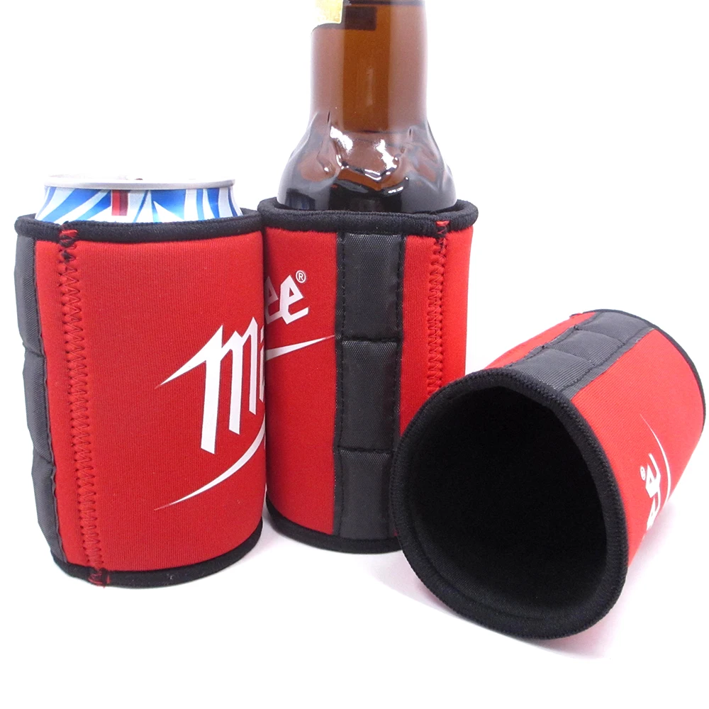 Neoprene Magnetic Stubby Holder for Beer Huggie Can Cooler Sleeve with ...