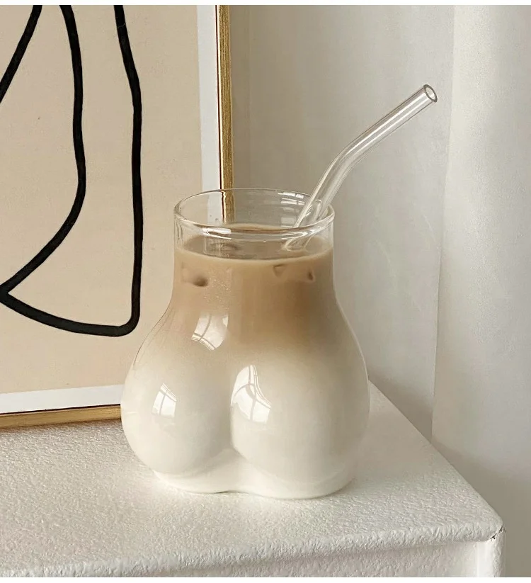 Funny Ass Body Shaped Glass Cups - Unique Butt Beer Glasses