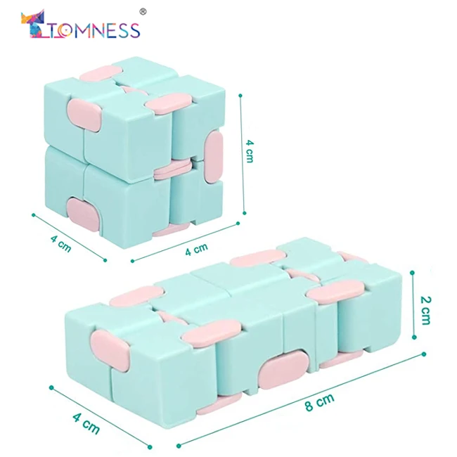 Infinity Cube Fidget Toy Stress Relieving Fidgeting Game For Kids And ...