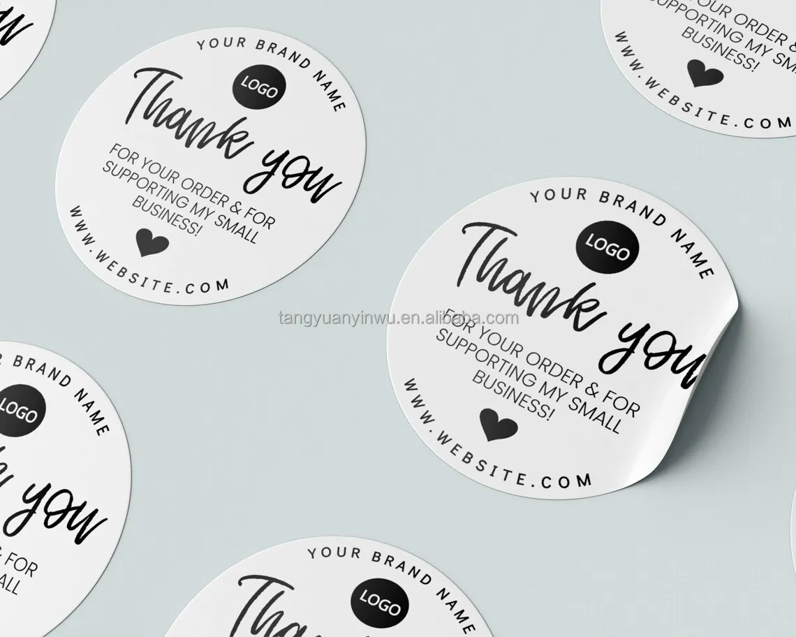 Custom Logo Stickers - Perfect for Gift & Craft Projects