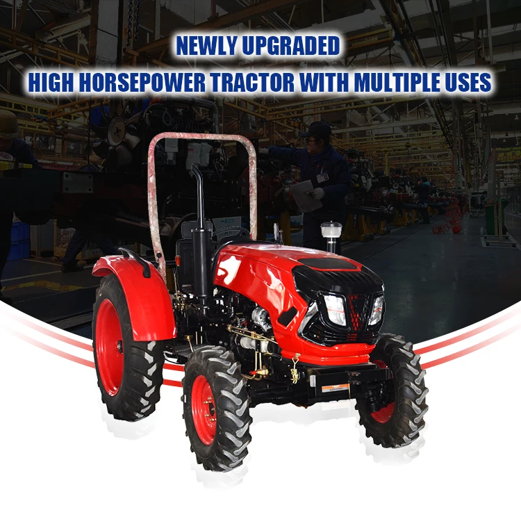 Two-drive Small Four-wheel Tractor Multi-functional Furrow Ploughing ...