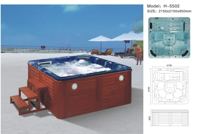 Luxury 4-6 Person Acrylic Shell Hot Tub - Smartmak Spa