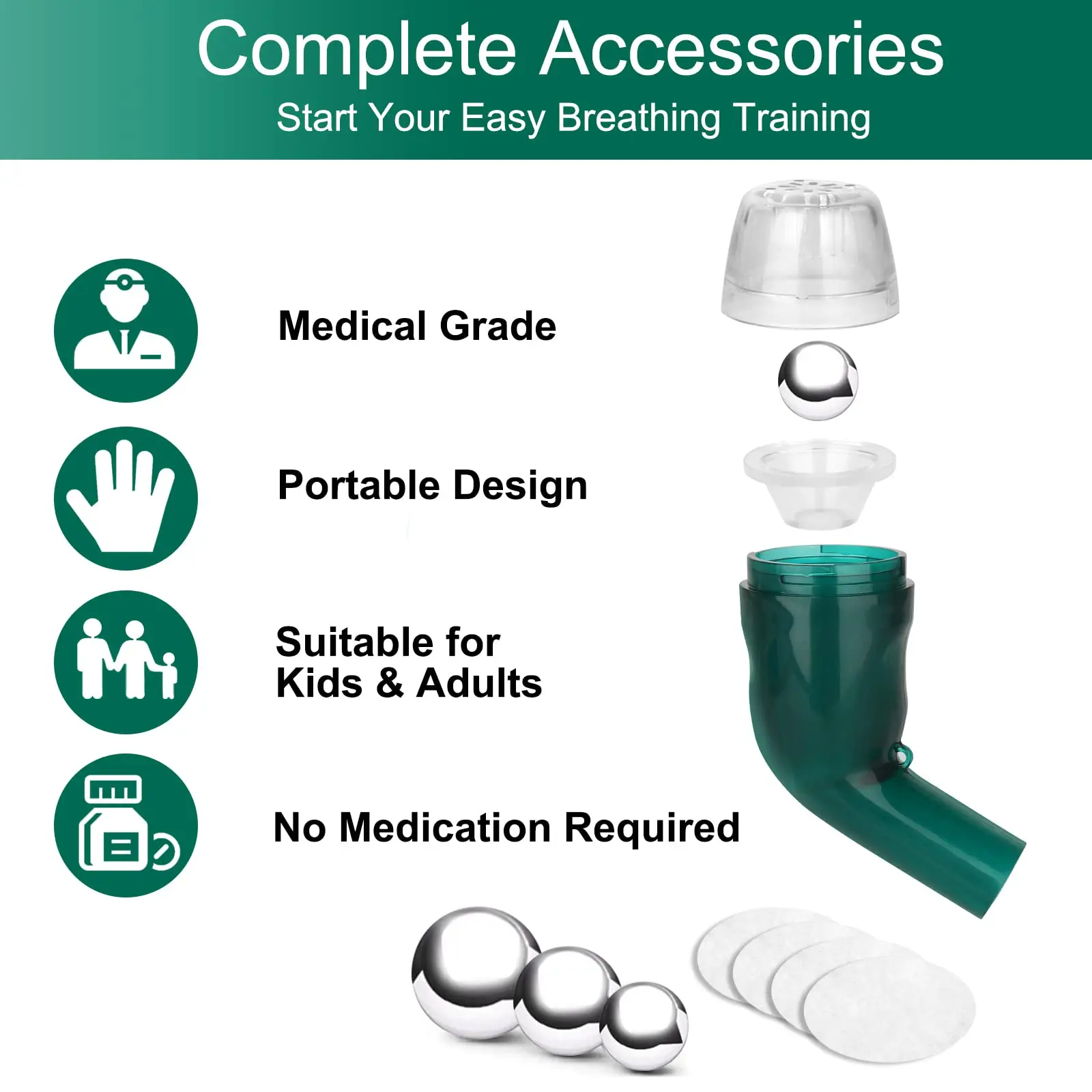 Breathing Exercise Device For Lungs Mucus Removal Device For Breathing ...