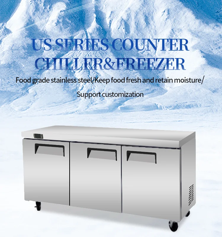 Commercial Stainless Steel Worktop Refrigerator - AILIPUSH