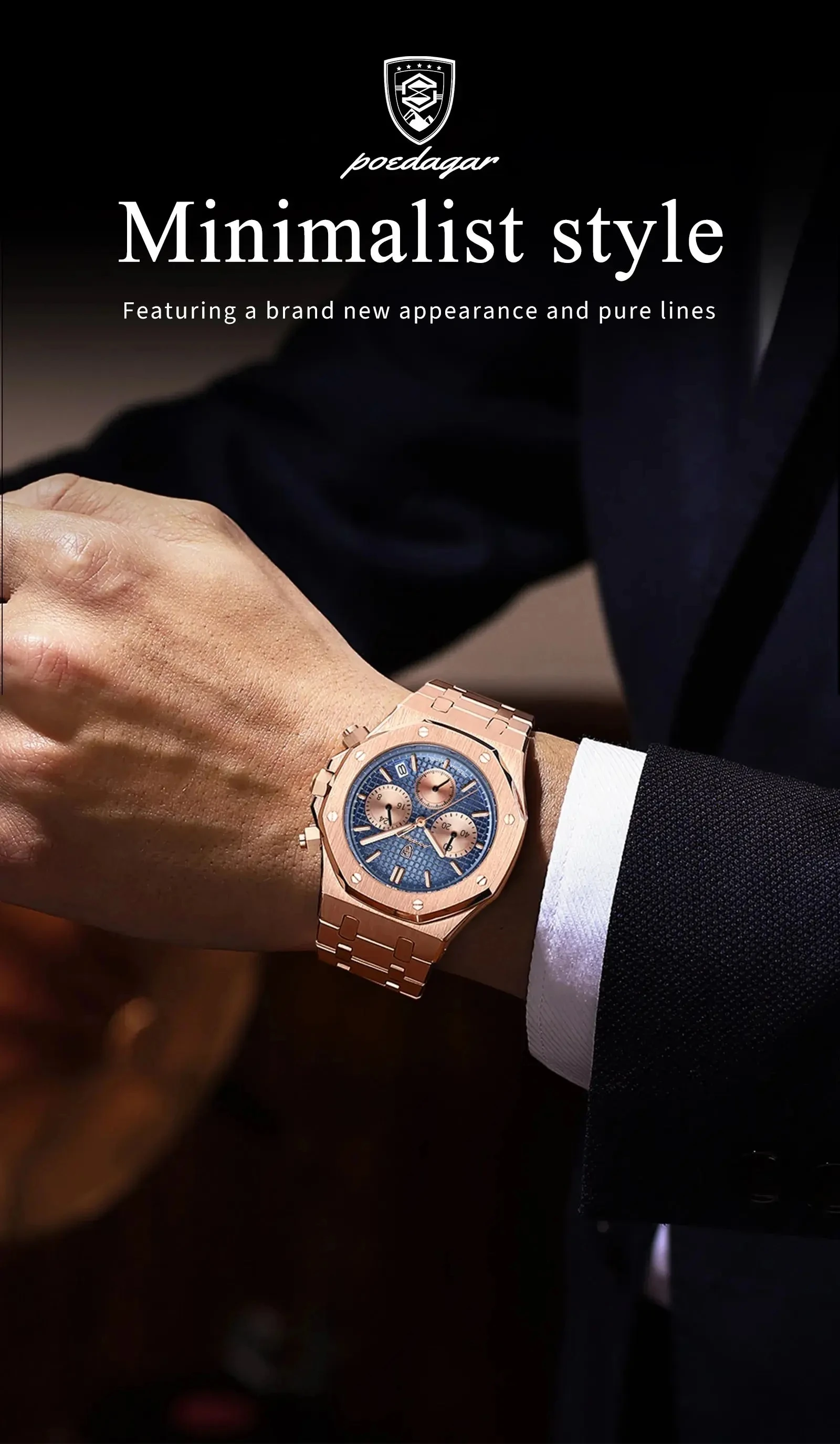 2024 POEDAGAR 926 Watch - Stylish & Durable Men's Timepiece