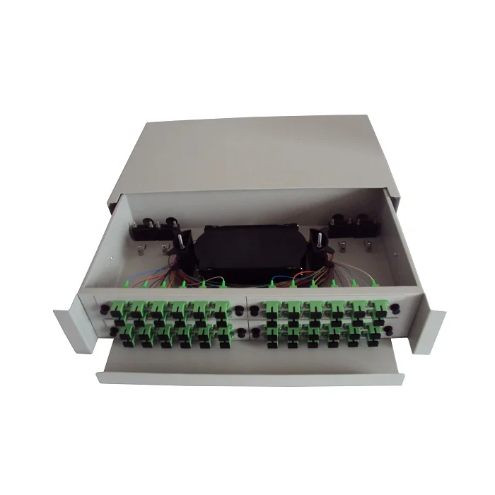 Sliding Fiber Optic Patch Panel Duplex 19 Inch 1u 2u 3u 4u Odf Fiber ...