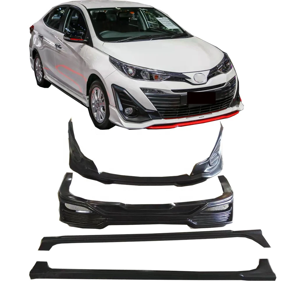 2018-2020 Toyota Yaris Body Kit - Front Lip, Rear Diffuser & Side ...
