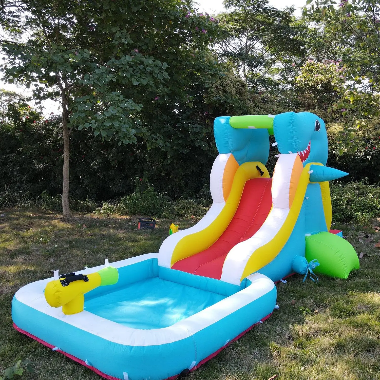Mini Backyard Home Use Inflatable Water Park Waters Slide Pool Bounce ...