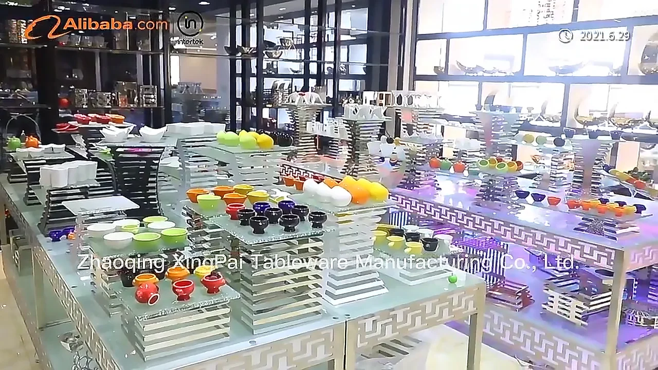 Xingpai Wedding Decoration Hand Hit Stainless Steel Hammered Buffet ...