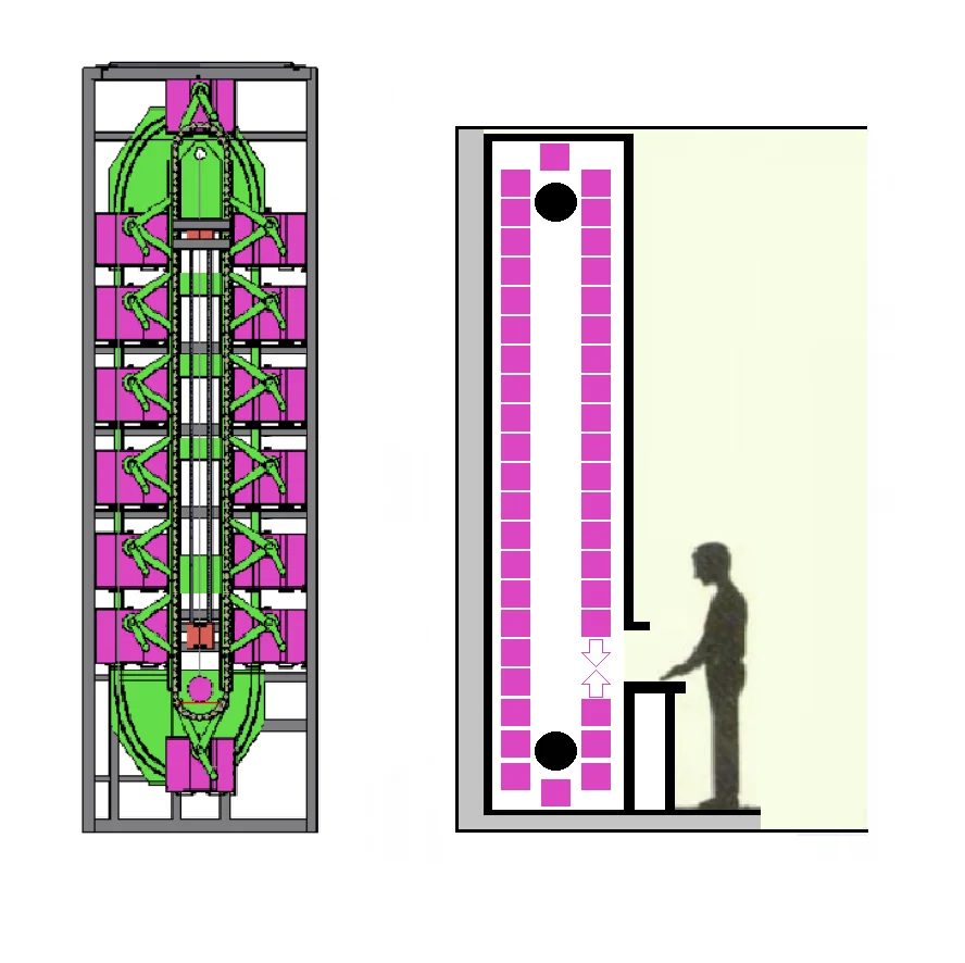 Vertical Carousel Screw and Nut Storage | Efficient Vertical Racks for ...