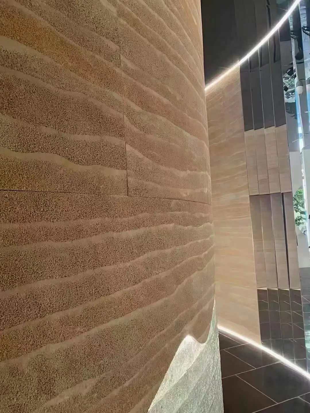 Exterior Travertine Panel Stone Cladding Flexible Clay Wall Decorative ...