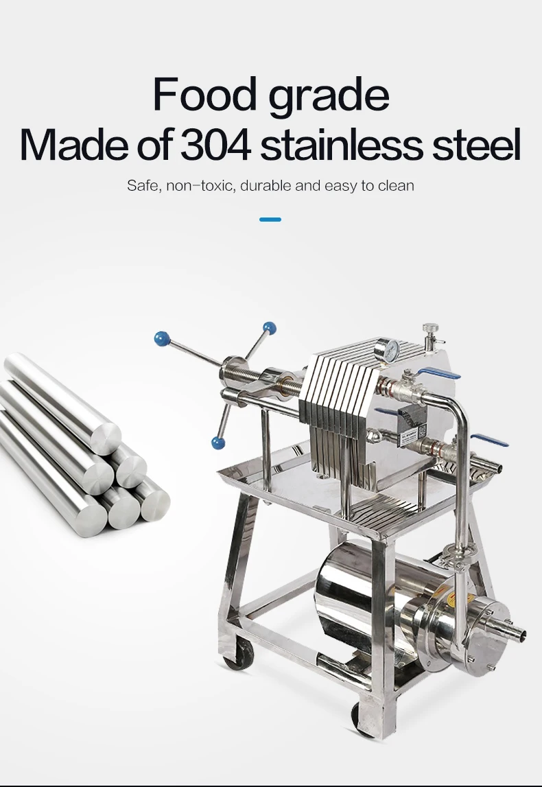 Small Filter Press Cooking Olive Oil Filter Machine Mustard Cooking Oil ...