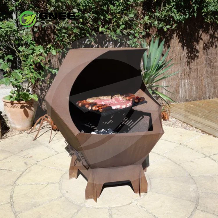 High Quality Corten Steel Outdoor Grill Corten Barbecue Grill Outdoor ...