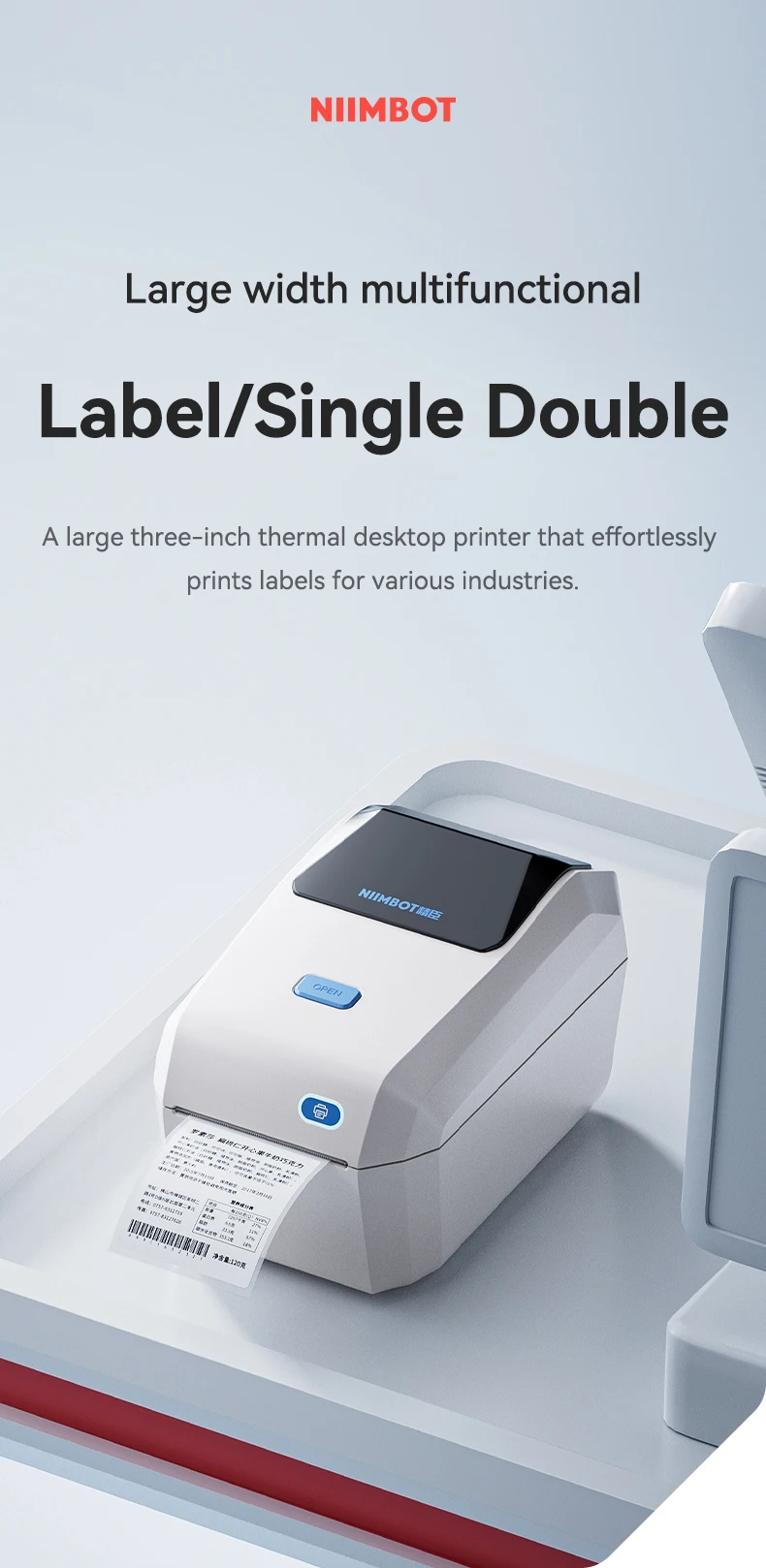 Niimbot K3 Bluetooth Thermal Label Printer Machine For Shipping & Tag ...