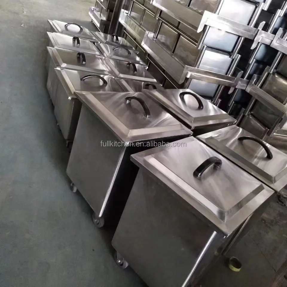 Stainless Steel Flour Cart - Customizable Storage Solution