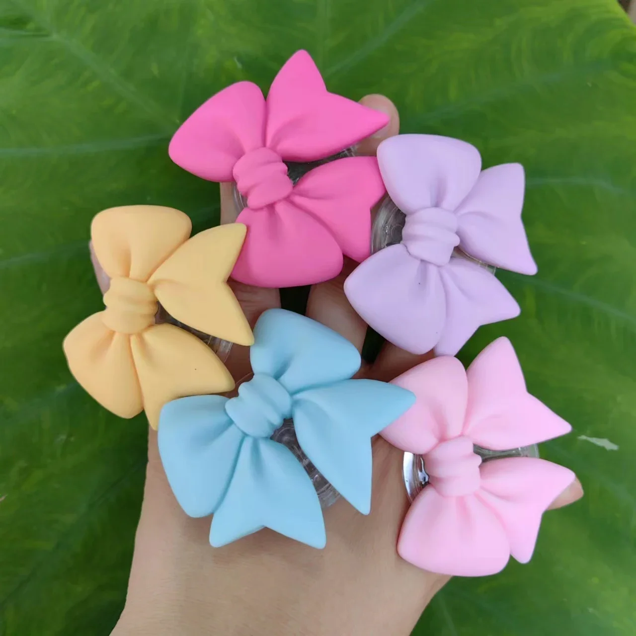 Plain Macaron Color Bow-knot Smart Tok Universal Phone Holder Korean ...