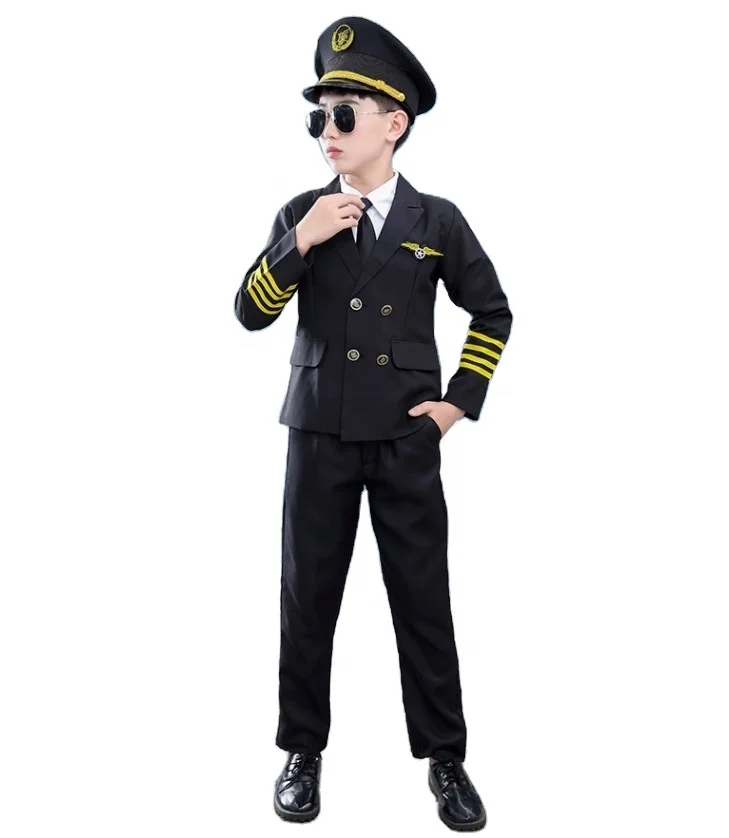 Design Cosplay Kids Airline Pilot Uniform For Performance Pilot Uniform ...