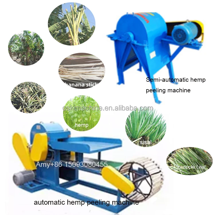 Hemp Sisal Fiber Extraction Efficient Decorticator Machine