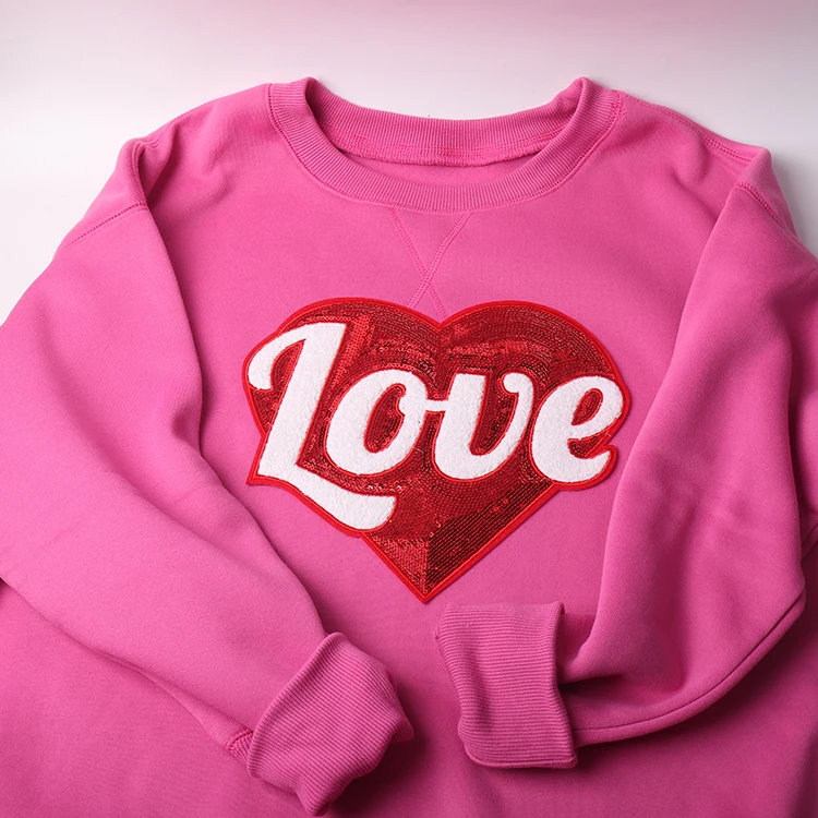 Wholesale 2024 Valentine's Day Love Embroidered Patches 10 Inch Big ...