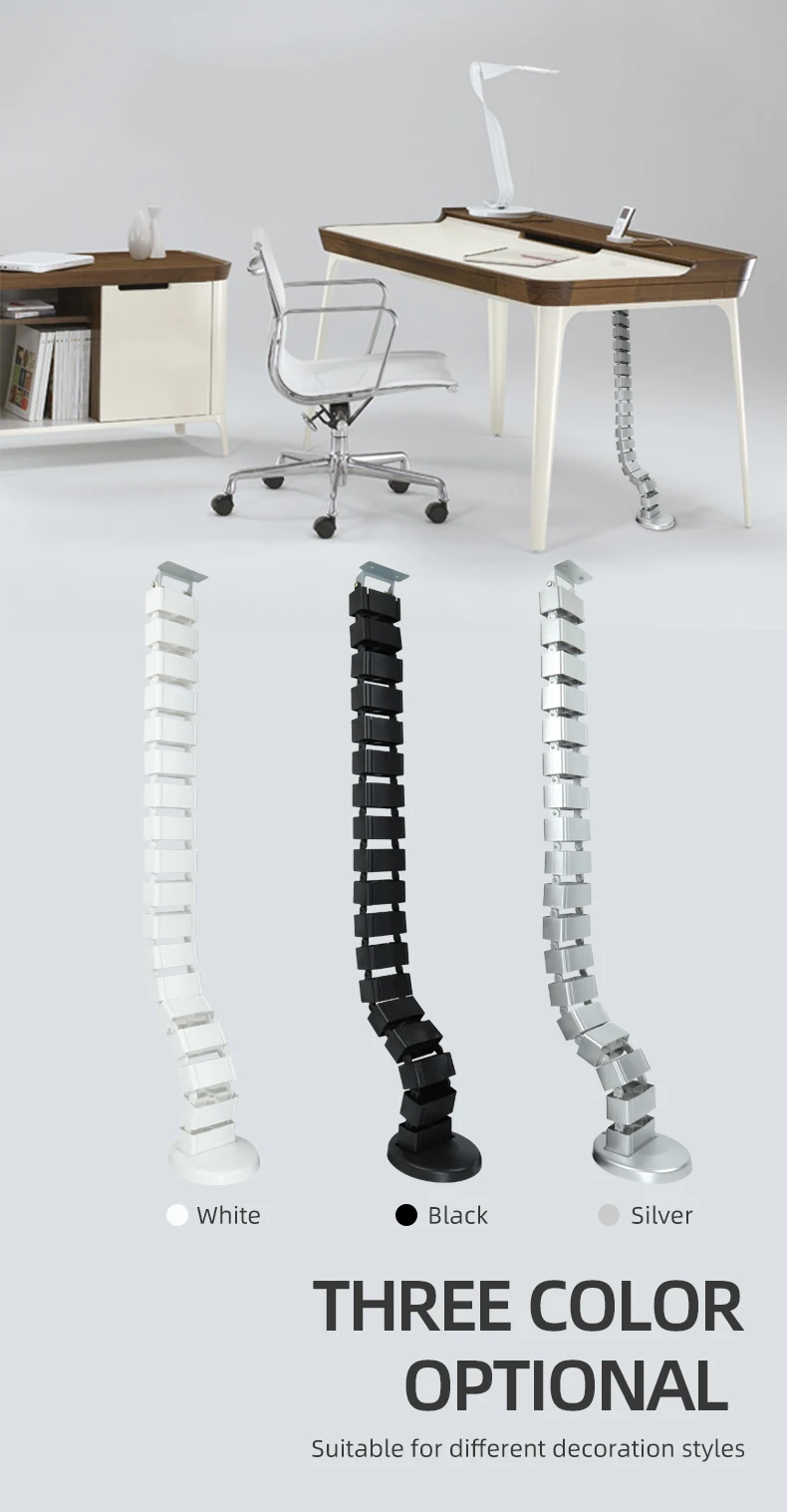 Vertical under Desk Table PC Wire Cable Tidy Management System