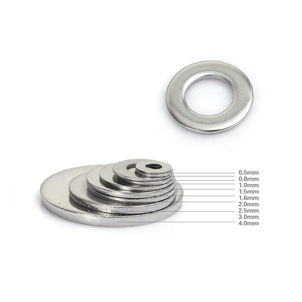 Din125 Washer 304 316 M4-m20 Flat Washer Manufacture Stainless Steel Carton Silver Oem Odm Plain ...