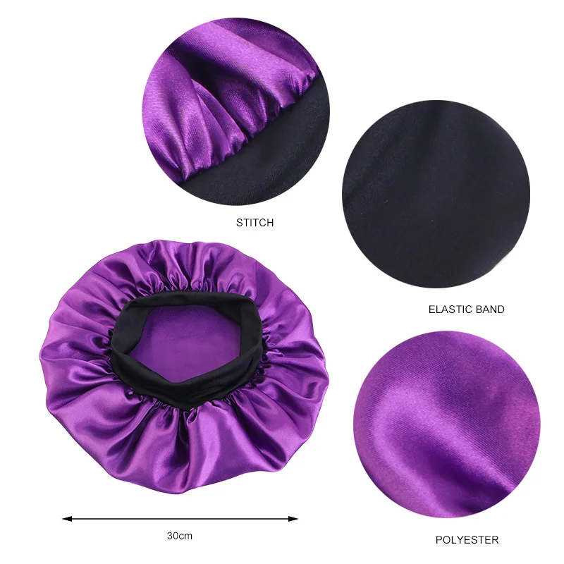 Gathertop Wholesale Hair Accessories Custom Logo Bonnet Solid Sleep Hat ...