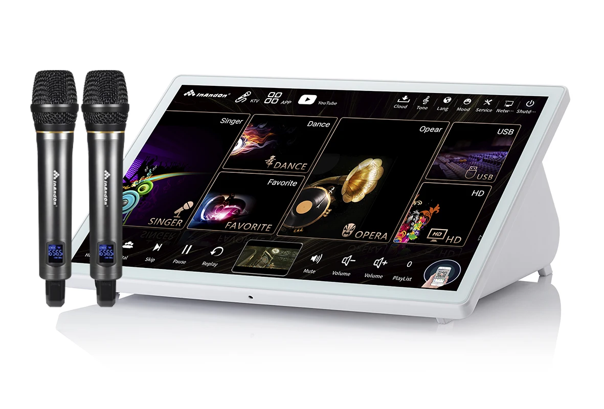 15.6 Inch Touch Screen Karaoke System - 4 in 1 Party Player
