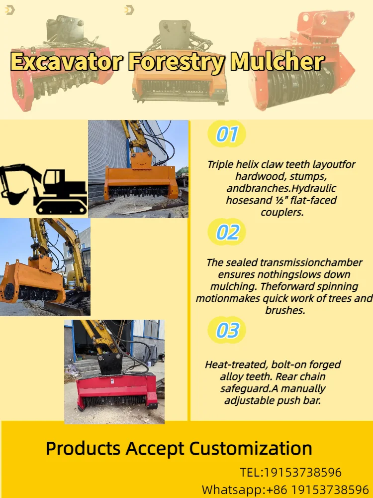 Excavator Land Clearing Irrigation Machine Wasteland Reclamation ...
