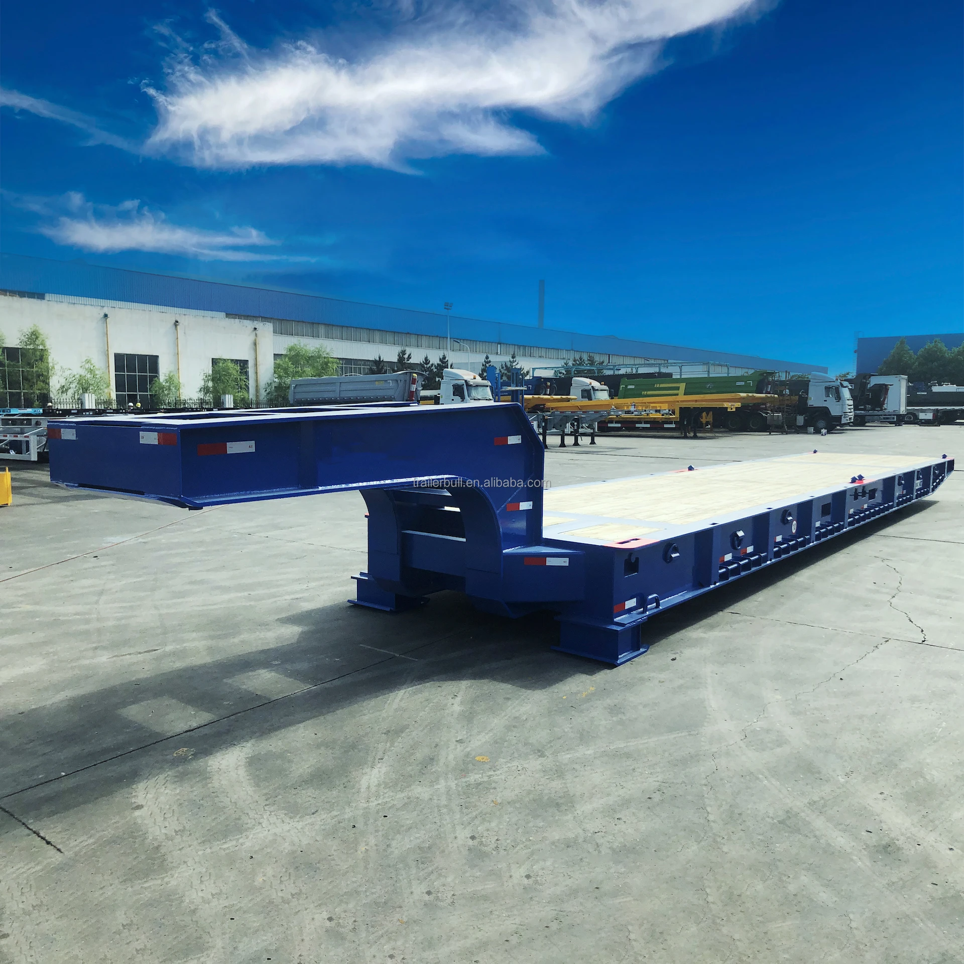 20ft 40 Ton Fixed Gooseneck Mafi Trailer for Maritime Shipping