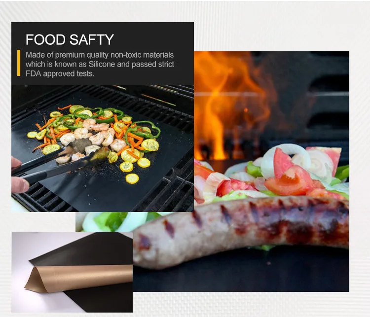 HD BBQ Grill Mats - Durable, Heat Resistant, and Easy to Clean