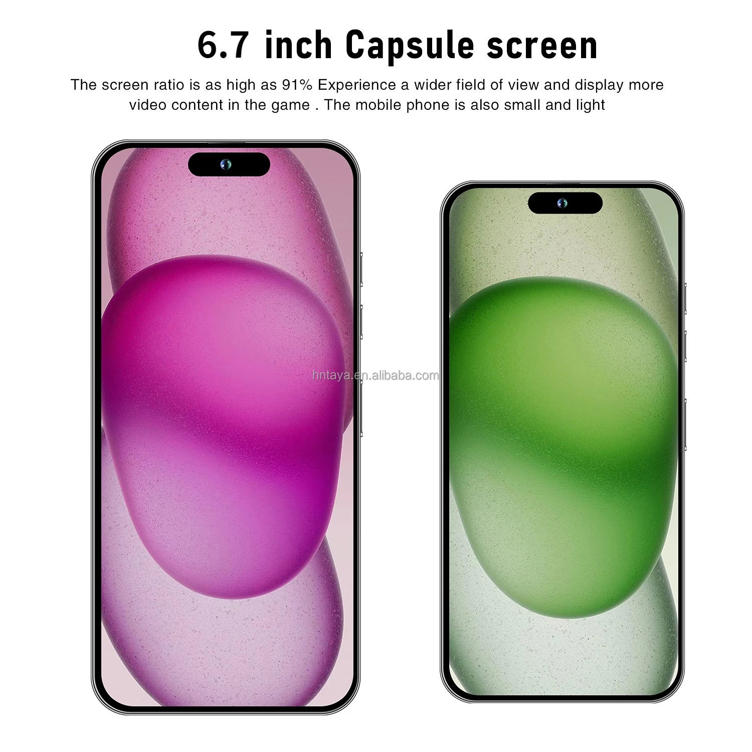 New Cheap Original 15 Promax Cell Phone Unlocked 2g 3g Smartphone 6.7 ...