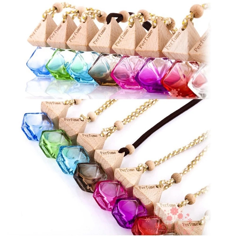 8ml Car Hanging Perfume Bottle Fragrance Air Freshener Empty Glass ...