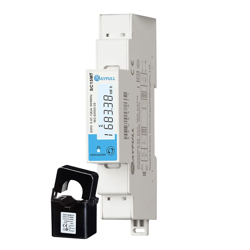 Rayfull SC15MT Single Phase RS485 Modbus Electrical Meter Electric Sub ...