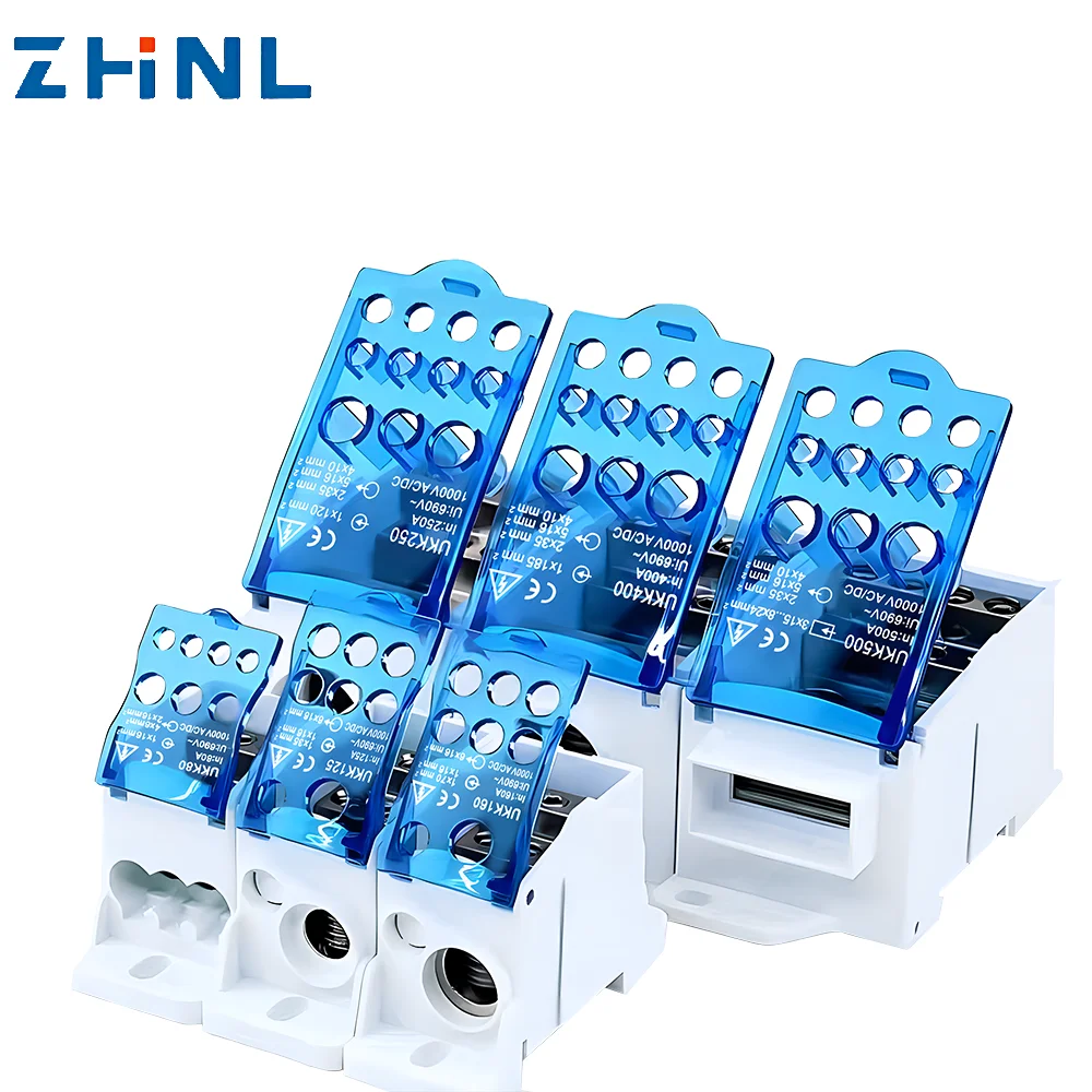 High Amp Distribution Block Din Rail Bus Bar Power Distribution Screw ...
