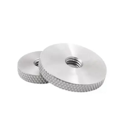Ss304 Knurled Hand Nut Extra Flat Head Hollow Round Adjustment Nuts ...
