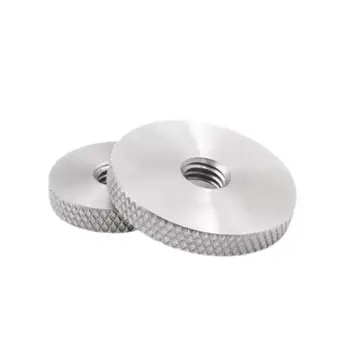 Ss304 Knurled Hand Nut Extra Flat Head Hollow Round Adjustment Nuts ...