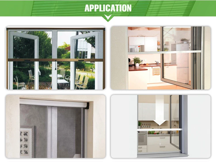 Pull Down Mosquito Net Sliding Retractable Hardware Door Roller ...