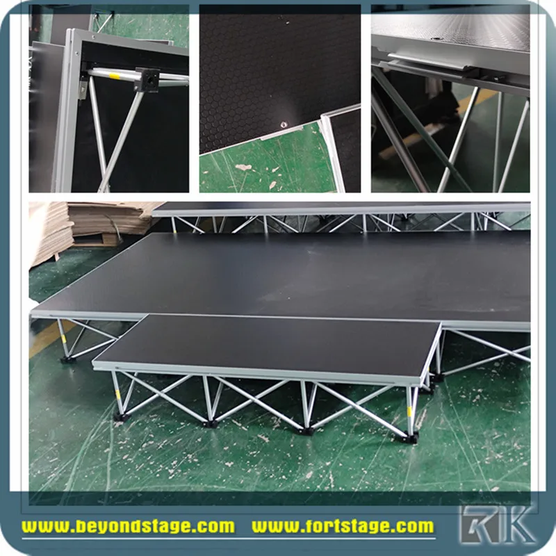 Aluminum&plywood Stage With Step&guardrail Mobile Concert Stage For ...