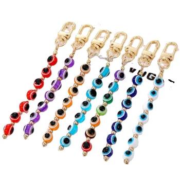 New Design Evil Resin Eyes Metal Keychain Key Bag Car Pendant Round Eye ...
