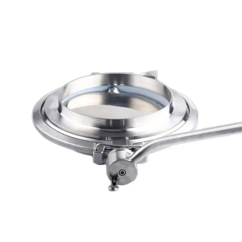 Stainless Steel 304 Sanitary Powder Valve butterfly Valve,Weld Large ...
