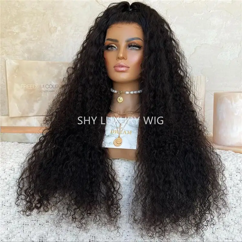 Wholesale Single Knots Kinky Curly 26 Inch Transparent Lace 13x4 Human ...