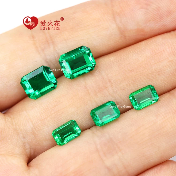 Wholesale Lab Created Emeralds - Vivid Green Gemstones