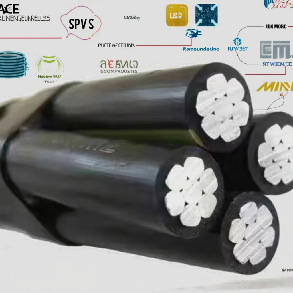 Air-Supported Low-Voltage Power Cables Aluminum XLPE Insulated Core ...