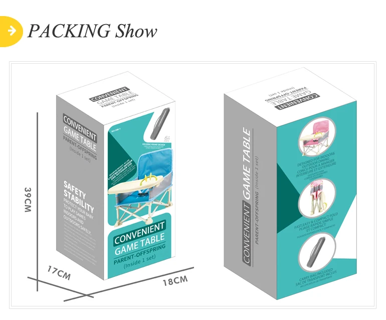 6M+ Folding Portable Outdoor Travel Low Feeding Baby Food Chair