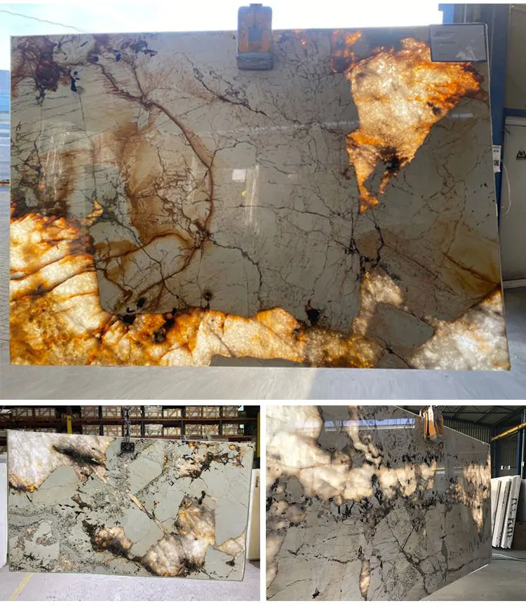 Wholesale Natural Luxury Pandora White Patagonia Marble Big Slab Tile ...